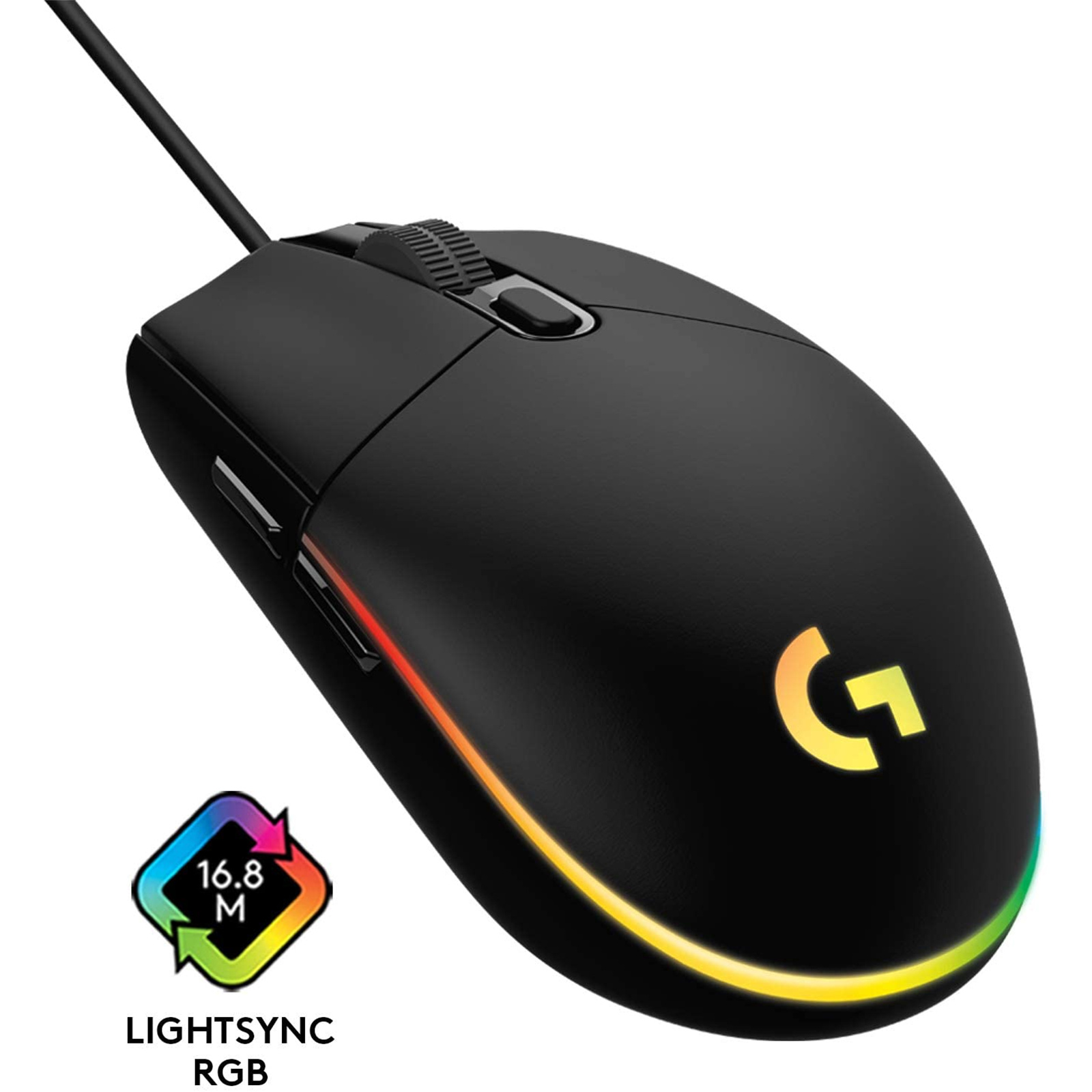 Logitech G203 LIGHTSYNC Gaming Mouse Wired RGB - Black